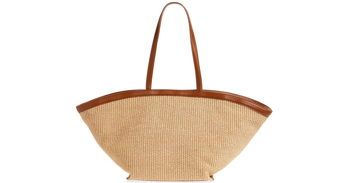 Reformation Lucia Raffia Tote in Natural | Lyst