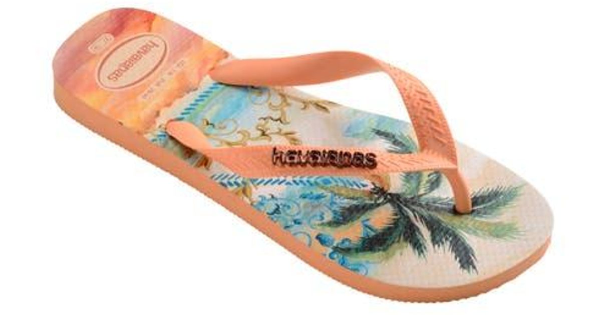 Havaianas Top Tropicalia Flip Flop in Orange | Lyst