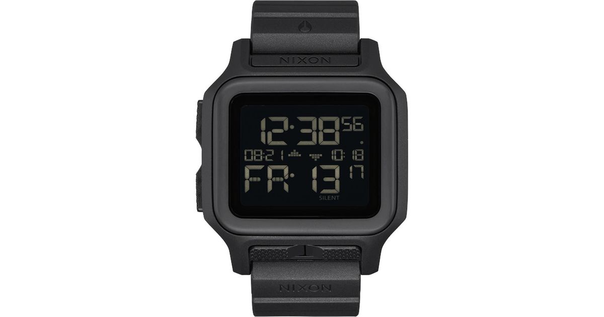 Nixon Regulus Mk-1 Digital Rubber Strap Watch, 44.5Mm in Black for Men ...