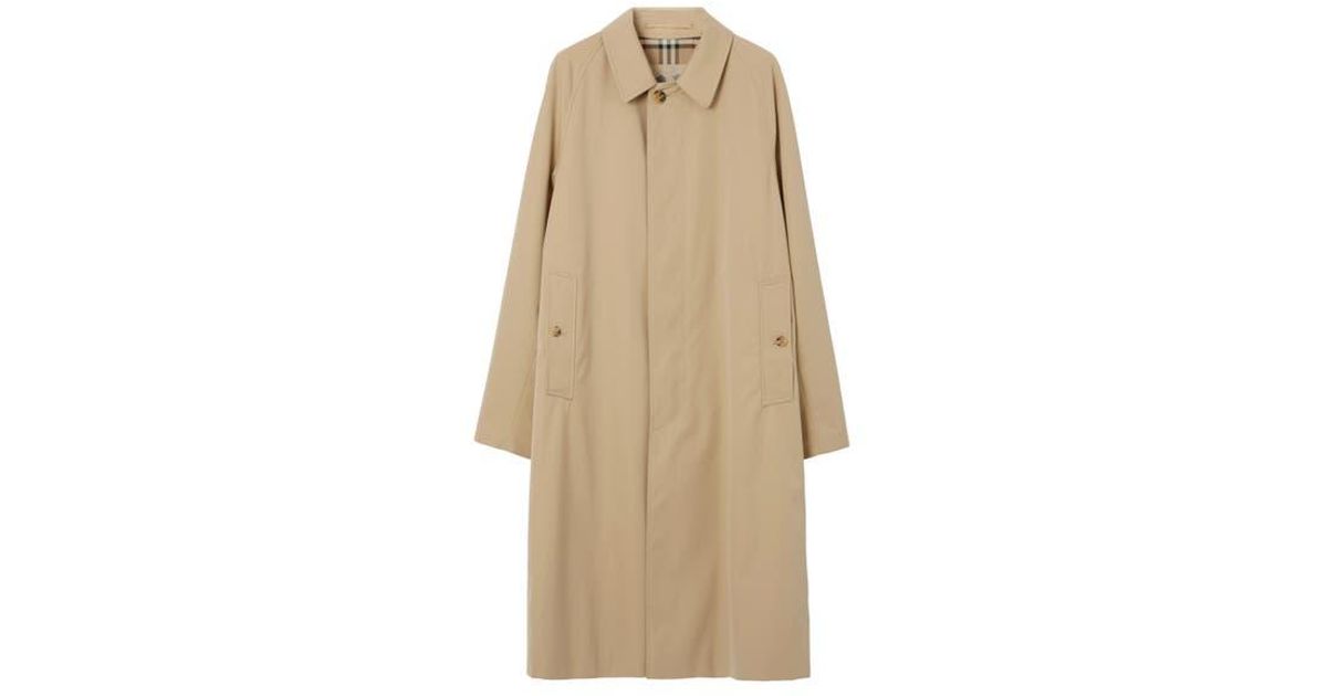 Burberry Long Camden Heritage Car Coat in Natural for Men | Lyst