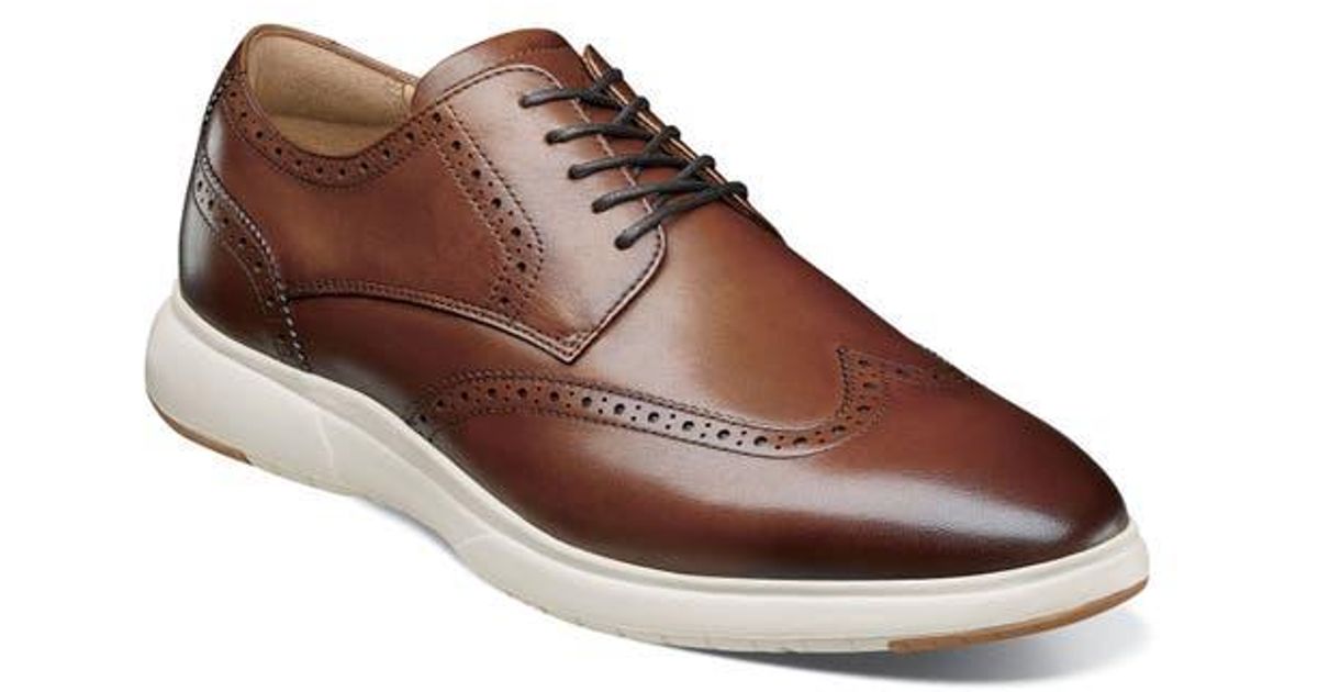 Florsheim Dash Wingtip Derby in Brown for Men | Lyst