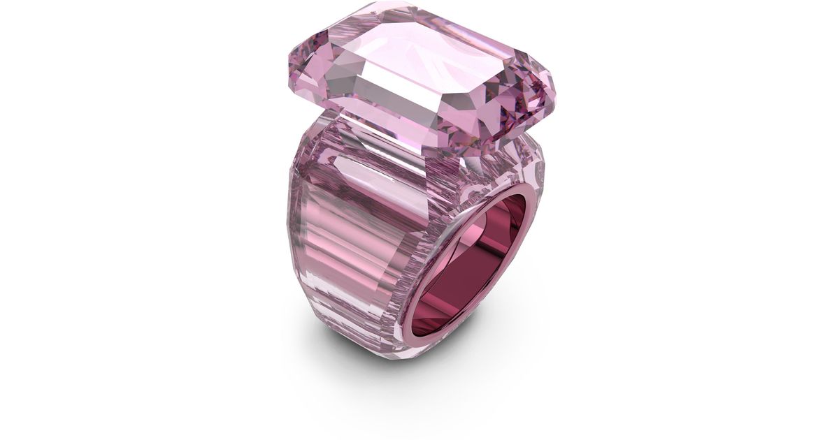 Swarovski Lucent Cocktail Ring in Pink | Lyst