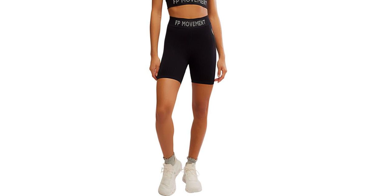 Free People Fp Movement Long Haul Bike Shorts in Blue | Lyst