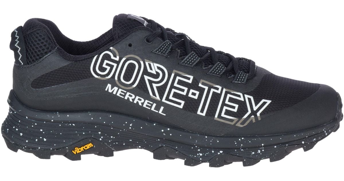 Merrell Moab Speed Gore-tex® 1trl Waterproof Hiking Shoe in Black for ...