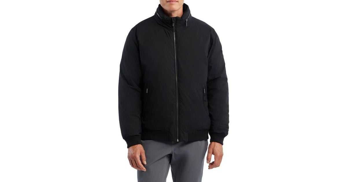 HUNTER Albion Water Resistant Bomber Jacket in Black for Men | Lyst