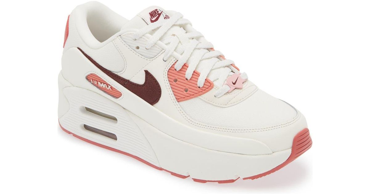 Nike Air Max 90 Lv8 Se Platform Sneaker in White | Lyst
