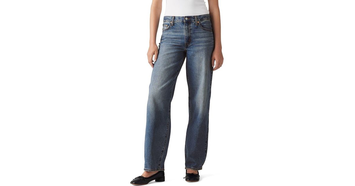 Levis Baggy High Waist Wide Leg Dad Jeans In Blue Lyst