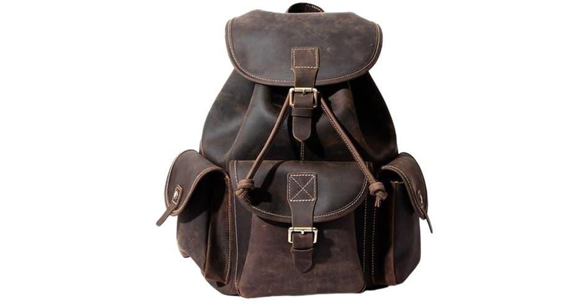 Steel Horse Leather The Asmund Backpack in Brown | Lyst