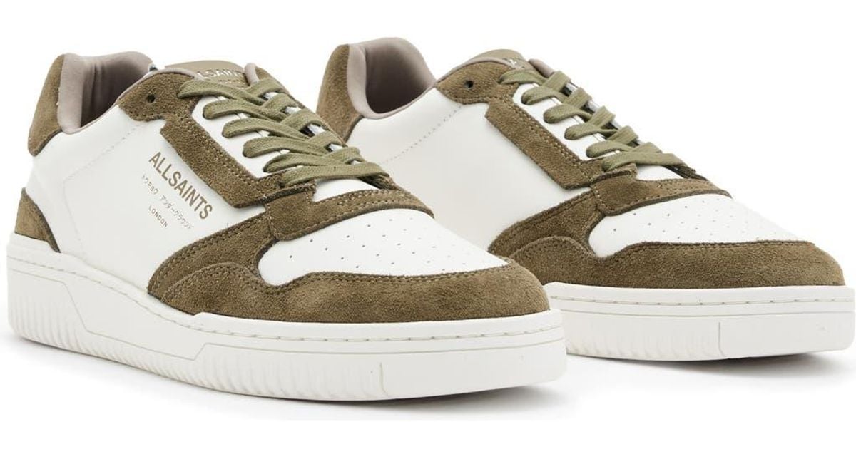 AllSaints Regan Low Top Sneaker in Metallic for Men | Lyst