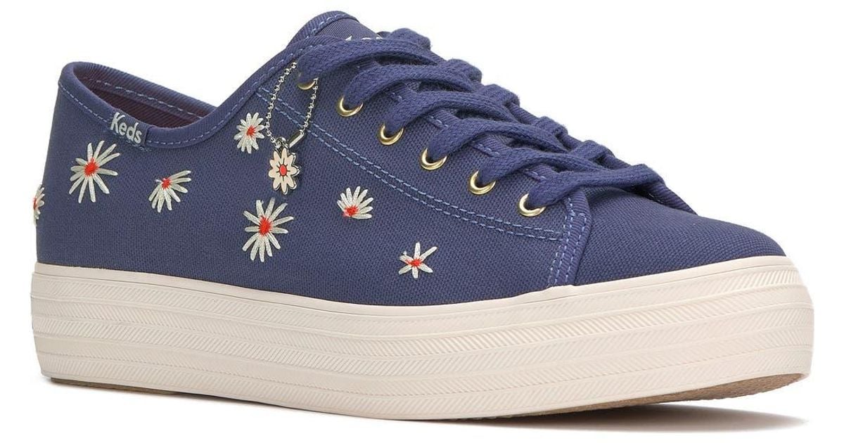 Keds Triple Kick Platform Sneaker in Blue | Lyst