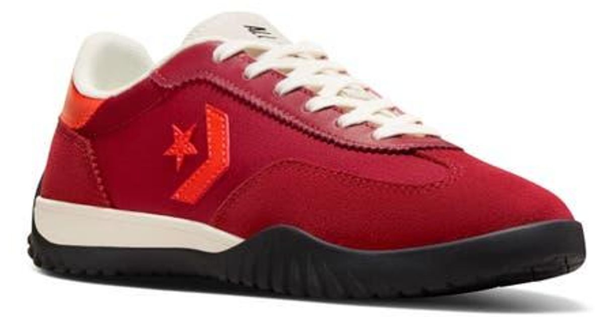 Converse Run Star Trainer Ox Sneaker in Red | Lyst