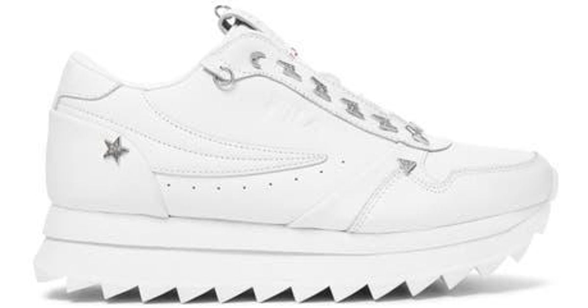 Fila Orbit Zero Pierced Platform Sneaker in White | Lyst