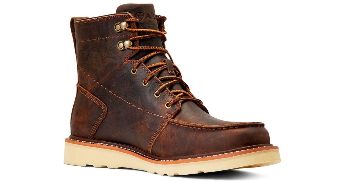 Ariat Recon Slip Resistant Lace-Up Boot in Brown for Men | Lyst
