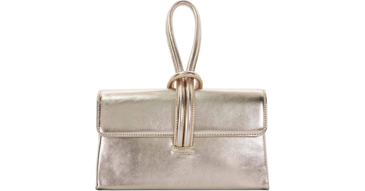 Dune Brynie Faux Leather Wristlet in Metallic | Lyst