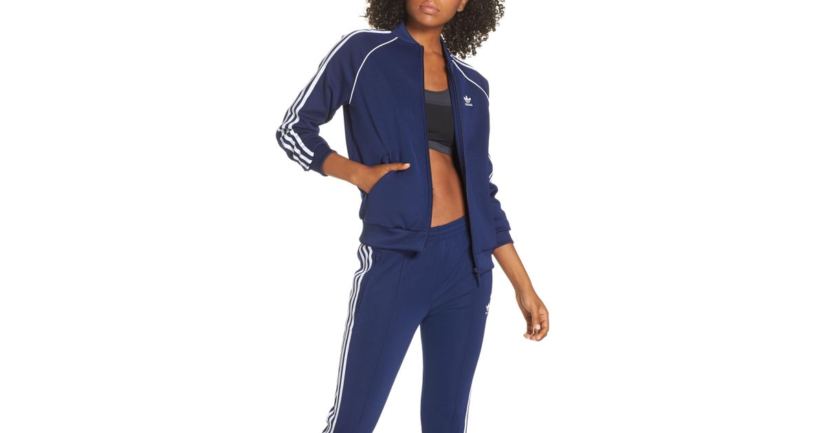 adidas Originals Superstar Track Jacket in Dark Blue (Blue) - Save 15% ...