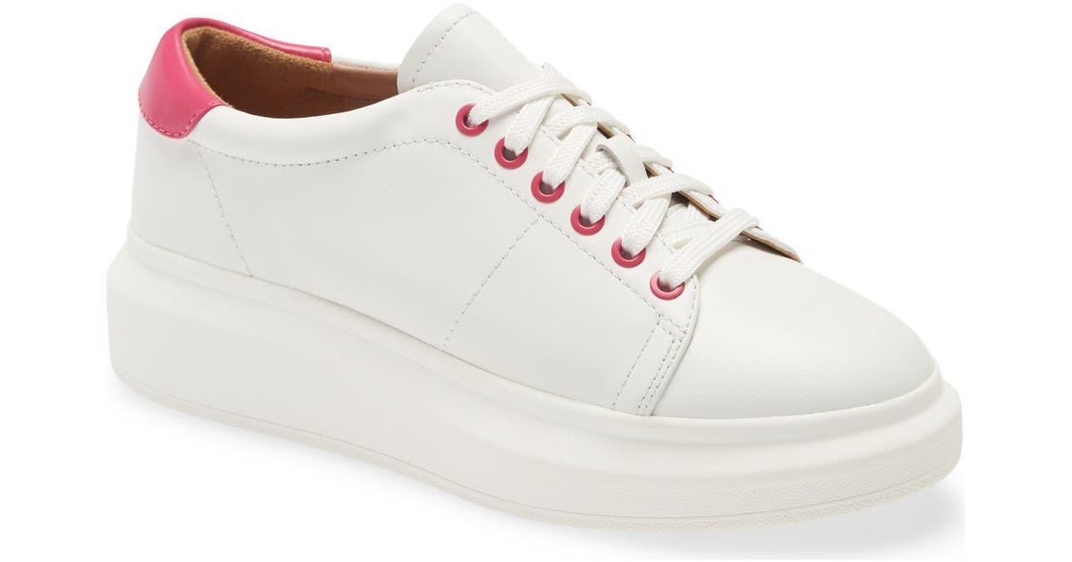 Linea Paolo Kelsey Platform Sneaker in White | Lyst