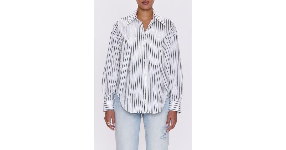 Pistola Samantha Button-Up Shirt in White | Lyst