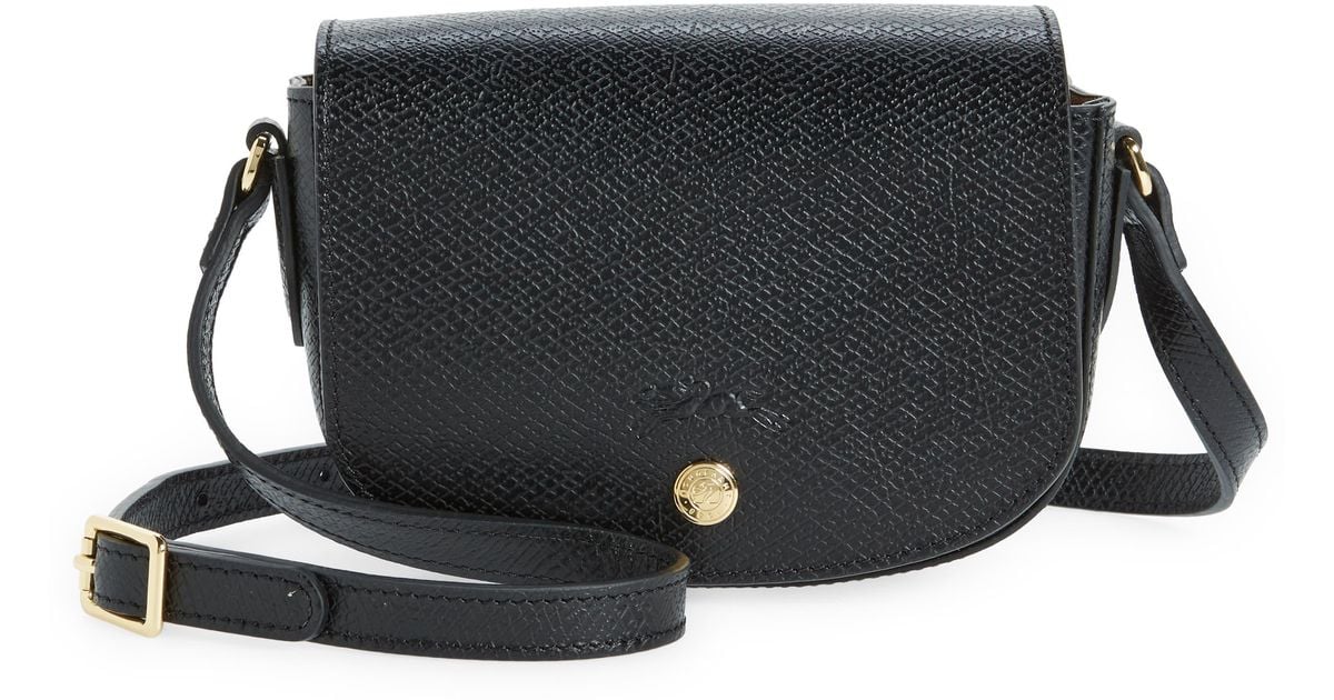 Longchamp Épure Small Leather Crossbody Bag in Black | Lyst