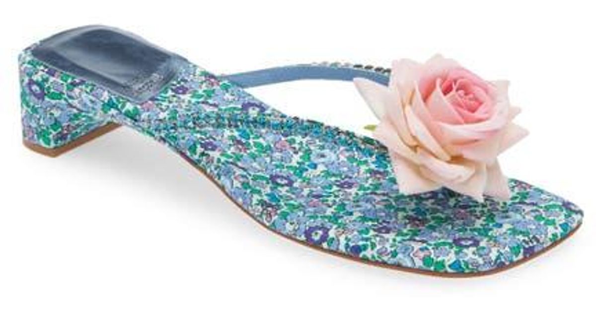 Jeffrey Campbell Primrose Flip Flop in Blue | Lyst