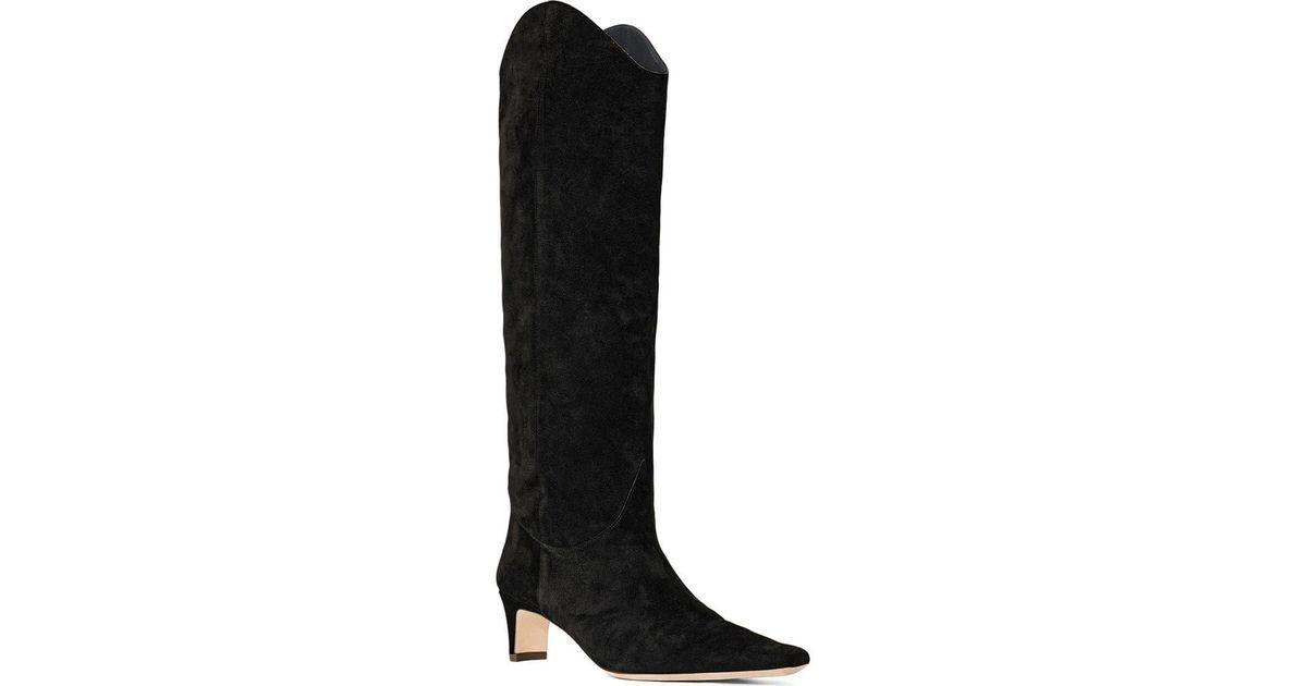 STAUD Wally Western Boot in Black | Lyst