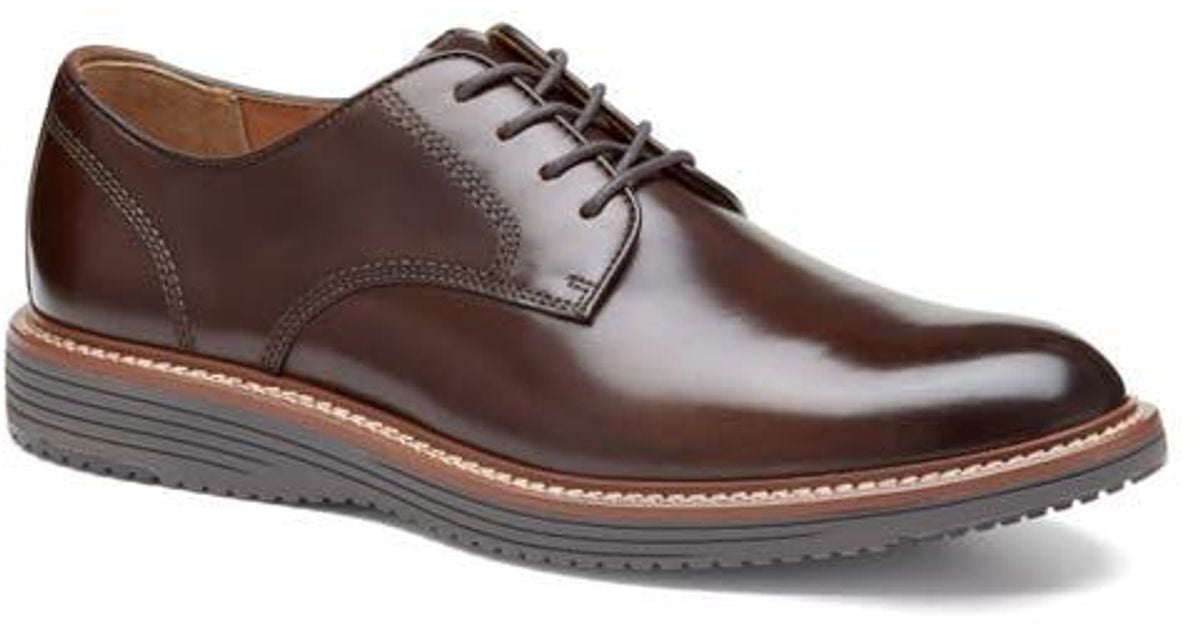 Johnston & Murphy Upton Plain Toe Derby in Brown for Men | Lyst