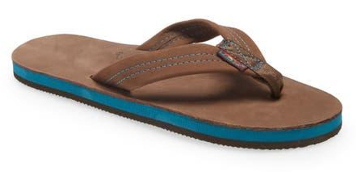 Rainbow Sandals '301Blue' Flip Flop in Brown for Men | Lyst