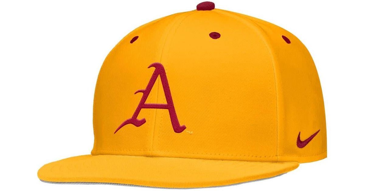 Nike Arkansas Razorbacks 2025 On-Field True Performance Baseball Fitted ...