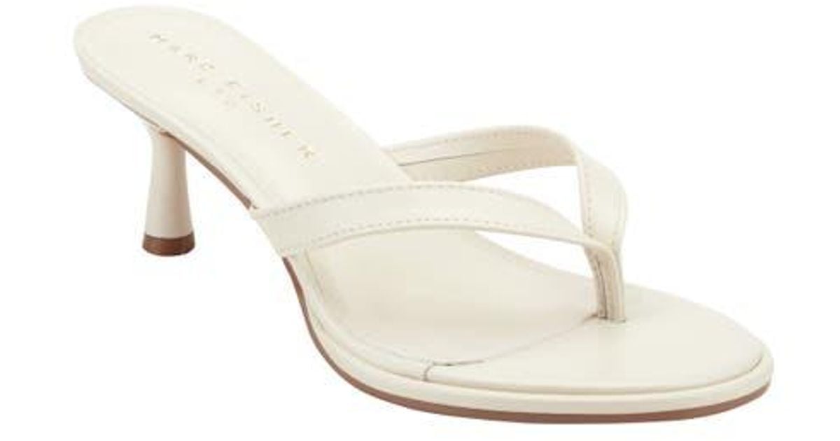 Marc Fisher Antonia Sandal in White | Lyst