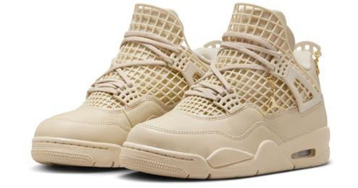 Nike Air 4 Net Basketball Sneaker in Natural | Lyst