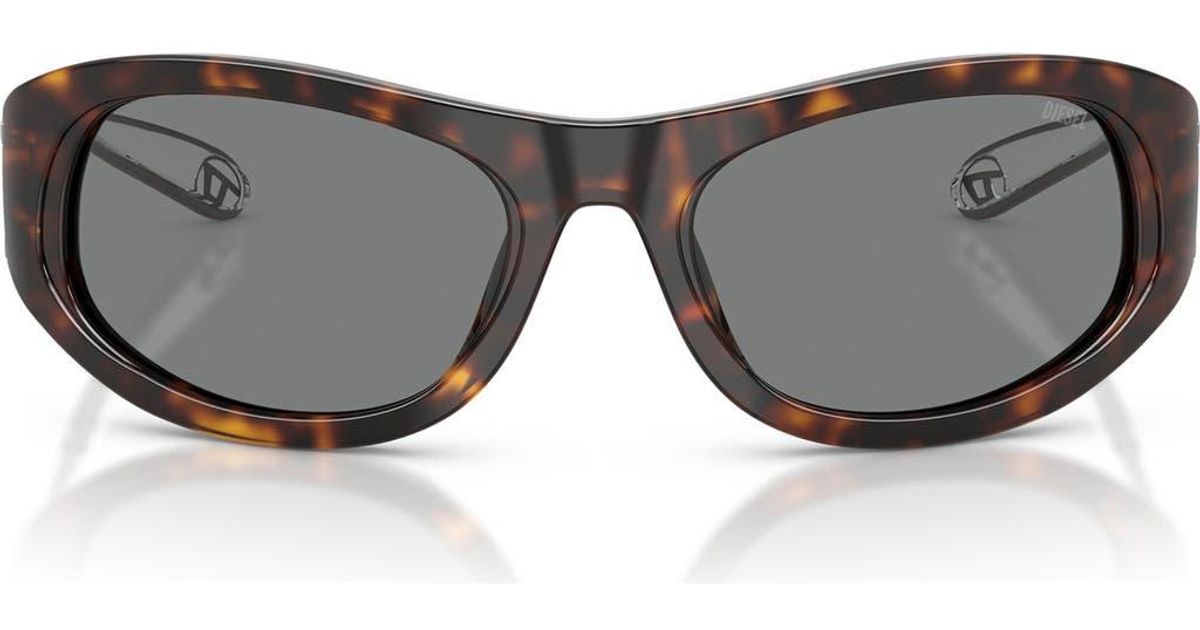 DIESEL Dl2007U 57Mm Cat Eye Sunglasses in Gray | Lyst