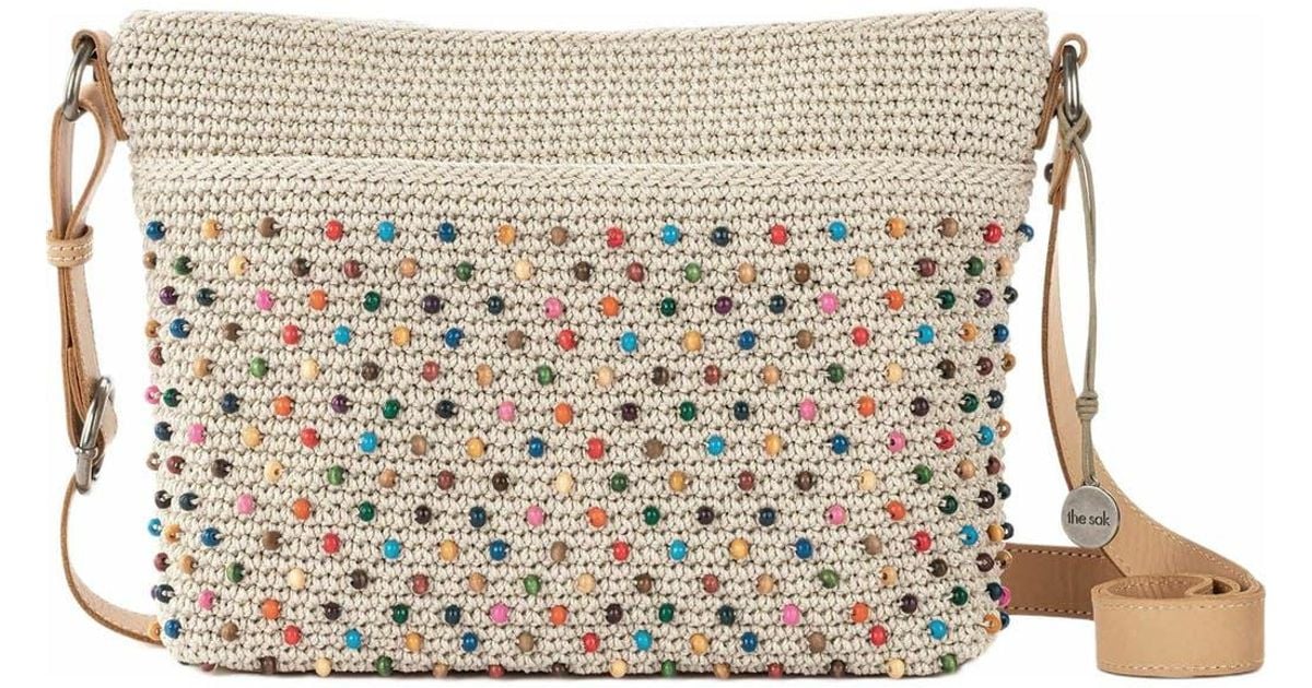 The Sak Melrose Crossbody Bag in Natural | Lyst