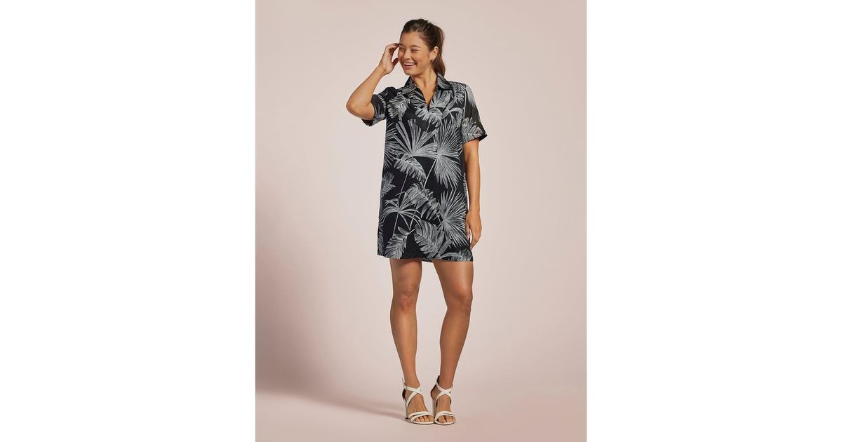 Tori Richard Chalk A Lot Monica Dress in Black | Lyst