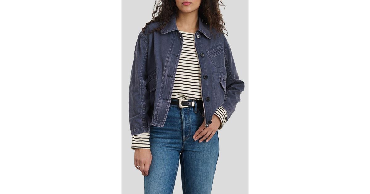 Alex Mill Ninth Street Stretch Cotton Twill Jacket in Blue | Lyst
