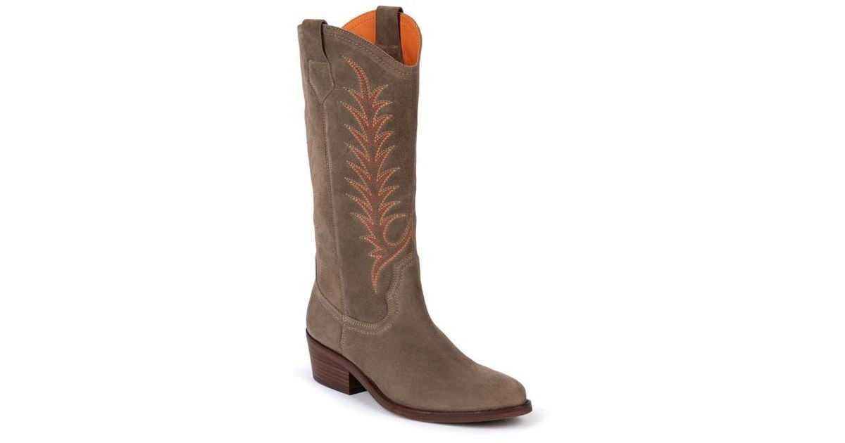 Penelope Chilvers Goldie Western Boot in Brown | Lyst