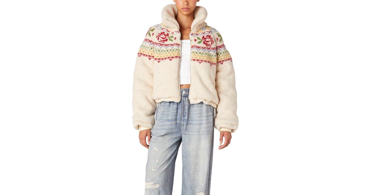 Blank NYC Knit Puffer Jacket | Lyst