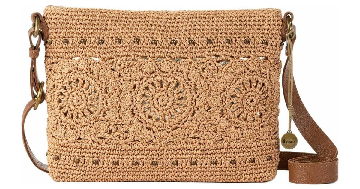 The Sak Melrose Crossbody Bag in Natural | Lyst