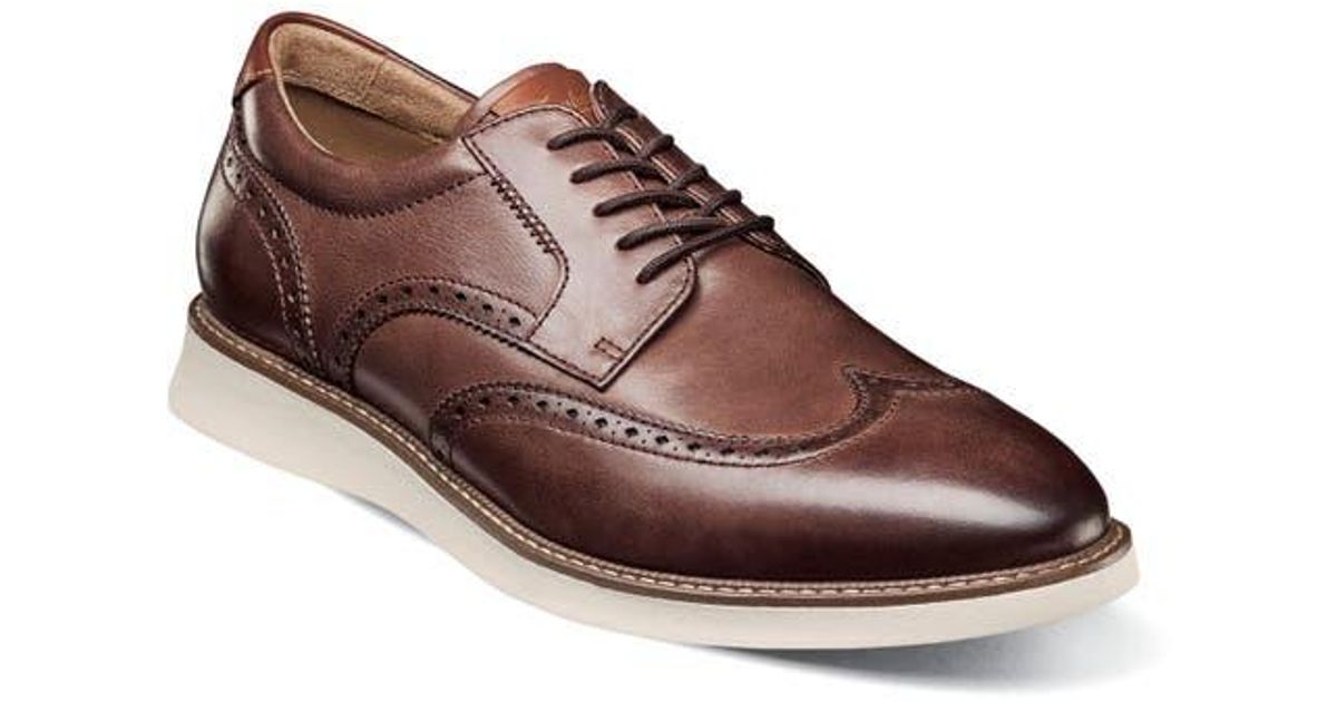 Florsheim Launch Wingtip Derby in Brown for Men | Lyst