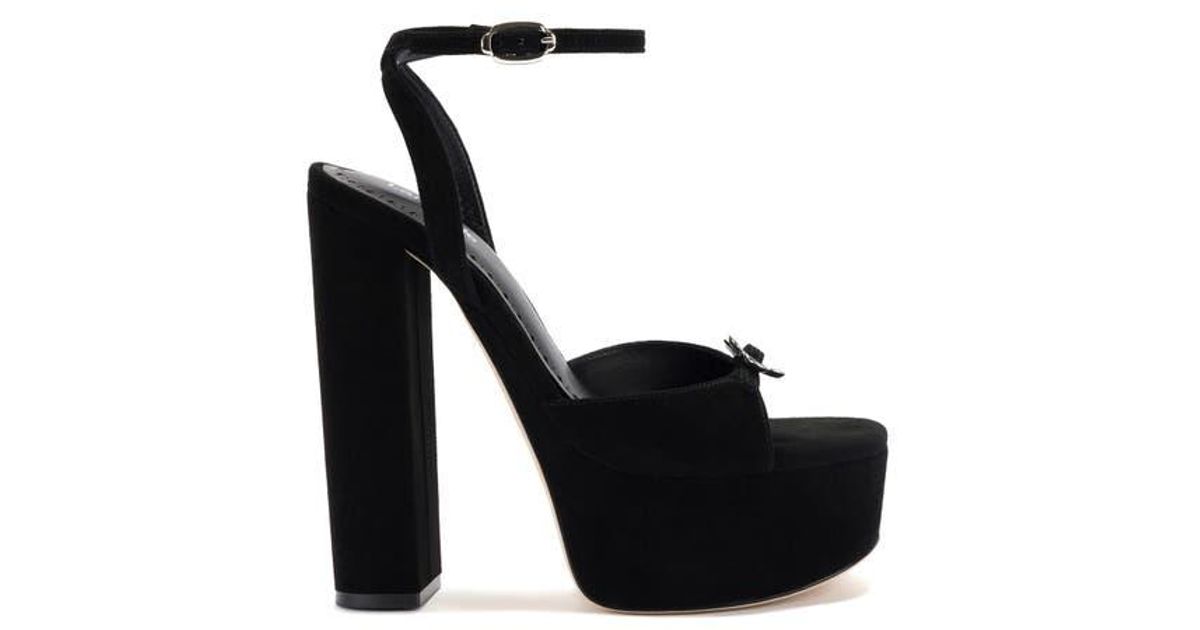 Larroude Daisy Platform in Black | Lyst