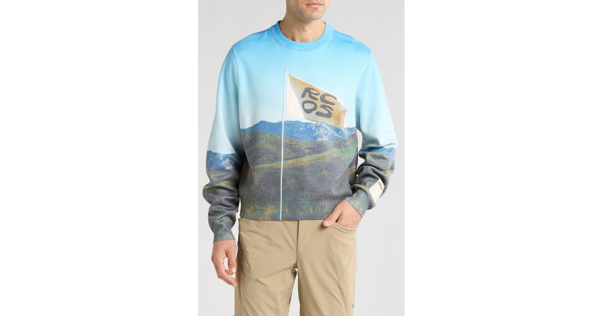 RC Outdoor Supply Flag Photo Graphic Sweater in Blue for Men | Lyst