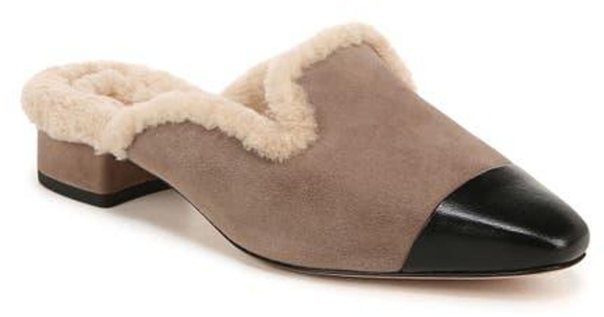 Veronica Beard Cecile Genuine Shearling Mule | Lyst