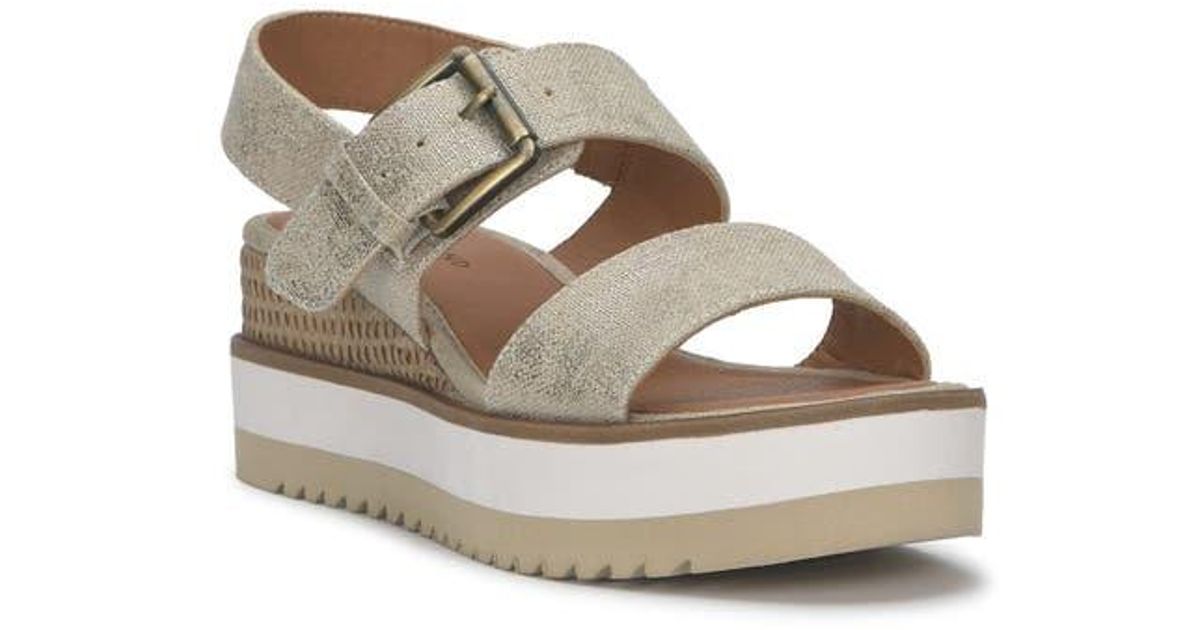 Lucky Brand Turoma Platform Wedge Slingback Sandal | Lyst