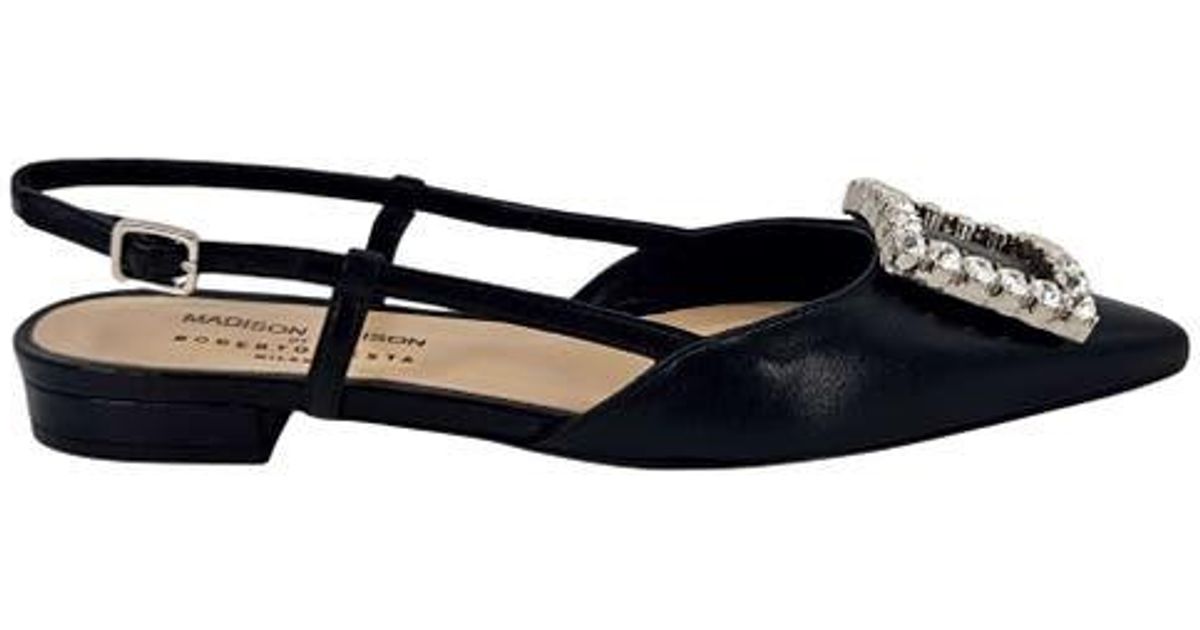 Madison Maison Sling Back Flat in Black | Lyst