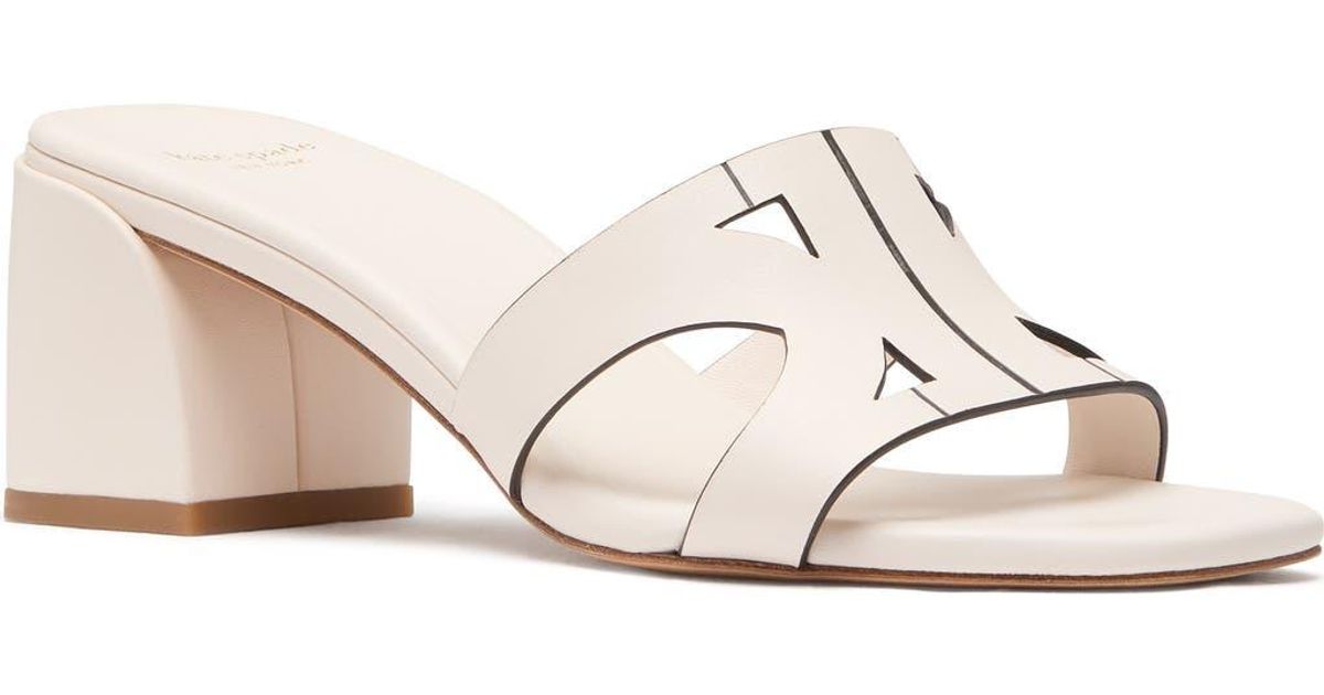 Kate Spade Duo Slide Sandal in White | Lyst