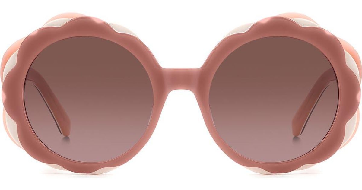 Kate Spade Vivi 54Mm Round Sunglasses in Pink | Lyst