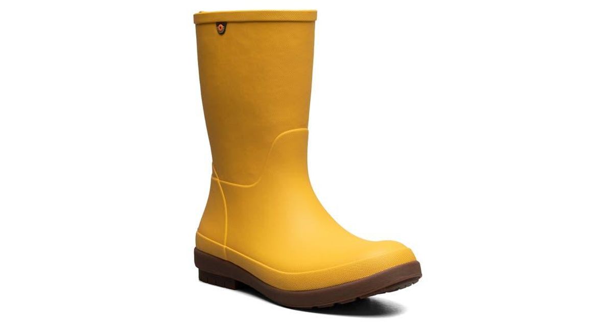 Bogs Amanda Ii Waterproof Rain Boot in Yellow | Lyst