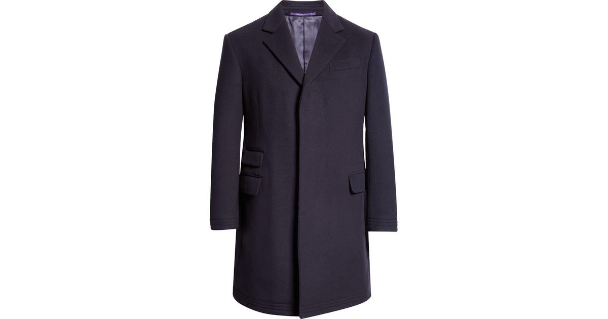 Ralph Lauren Ralph Lauren Label Kent Paddock Brushed Wool Topcoat in ...