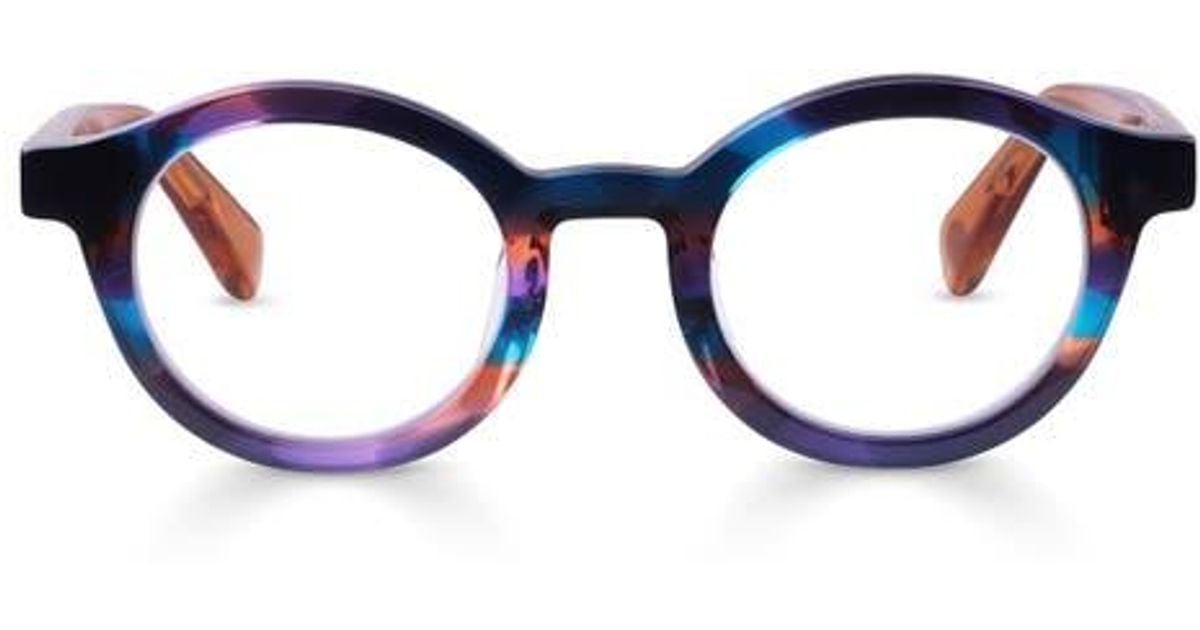 Eyebobs Tv Party 41Mm Round Reading Glasses in Blue | Lyst