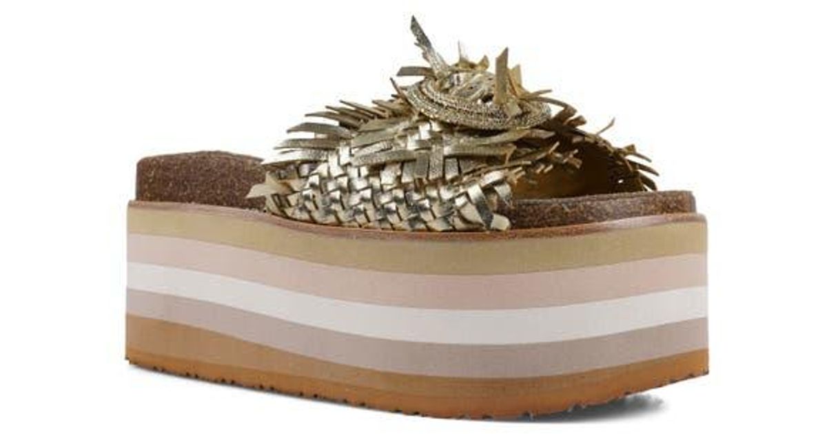Zigi Karinna Platform Sandal in Brown | Lyst