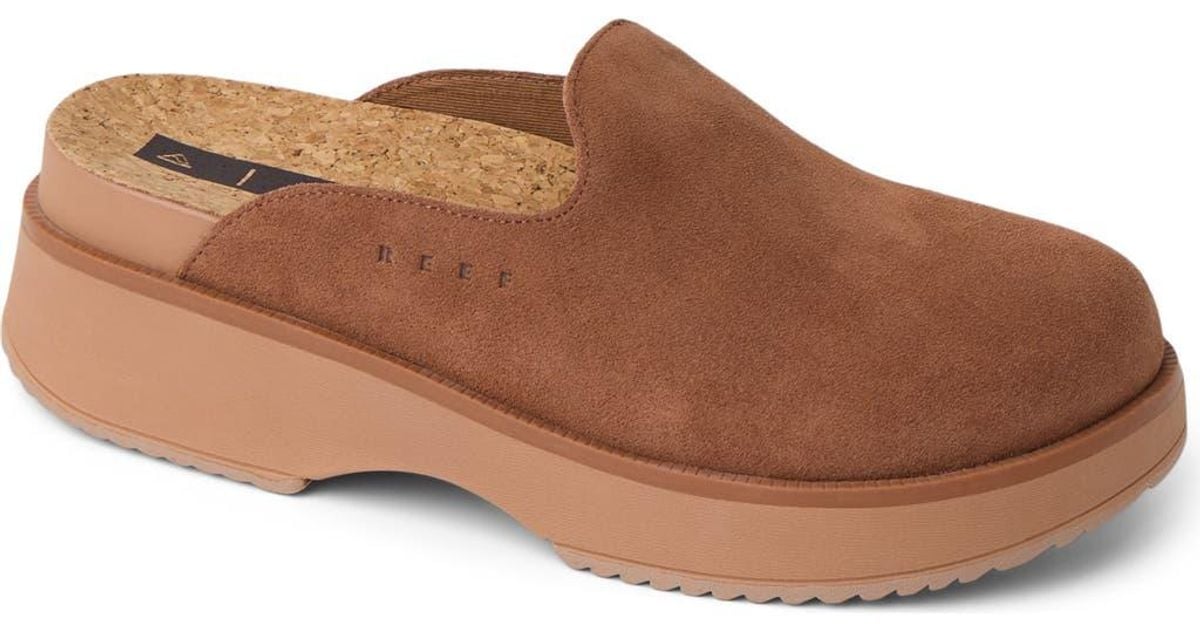 Reef Vista Skye Platform Clog in Brown | Lyst