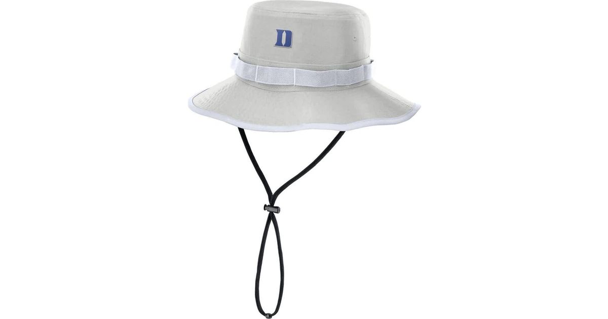 Nike Duke Devils 2025 Sideline Apex Boonie Bucket Hat in Metallic for ...
